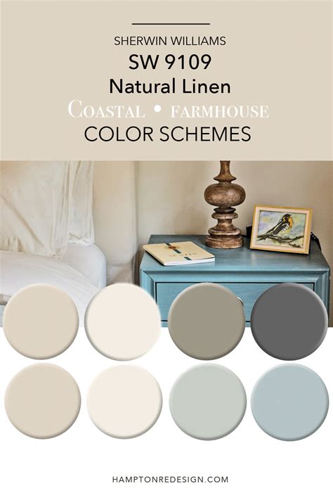 Try These Coordinating Color Schemes Using SW 9109 Natural Linen Color