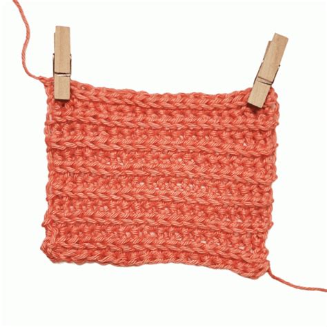 Punto Raso Doble Por Hebra Trasera Crochet