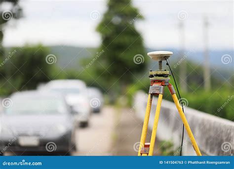 GPS Surveying In Field Global Positioning System Stock Image Image