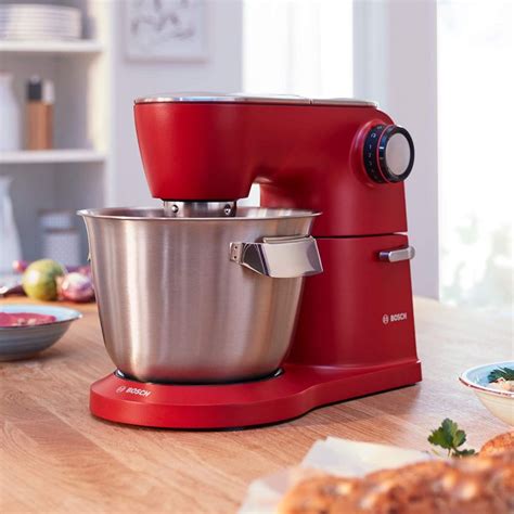 Bosch Food Processor OptiMUM 1600 Watt Stainless Steel Red MUM9A66R00