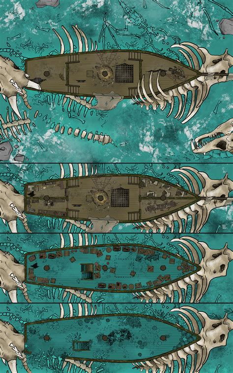 The Wreck Of The Compass Rose 30x48 Printable And VTT Versions Inside