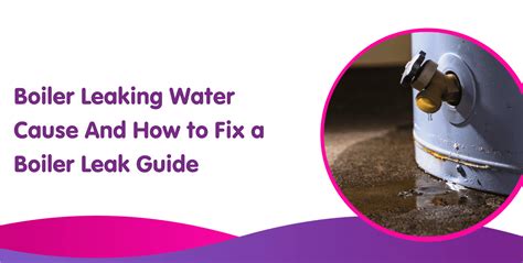 Why Is My Boiler Leaking Water Causes Fixes