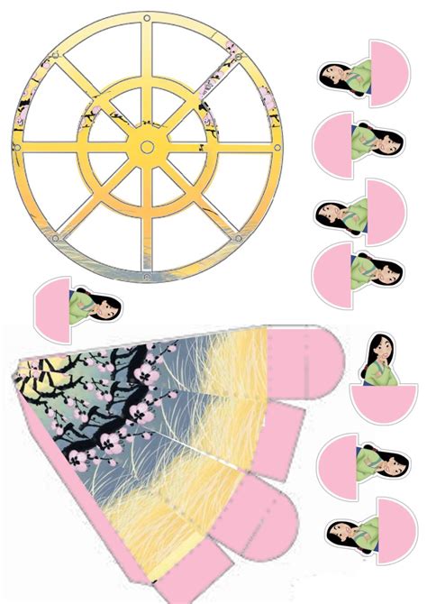 Roda Gigante Mulan Modelos De Caixa Roda Gigante Enfeites De Festa