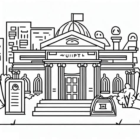 Dibujos De Familia En El Museo Para Colorear Para Colorear Pintar E