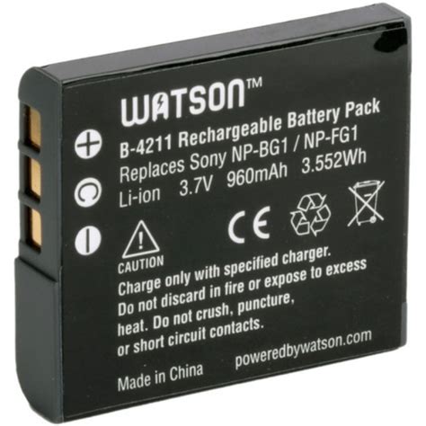 Watson Np Fg Np Bg Lithium Ion Battery Pack V Mah