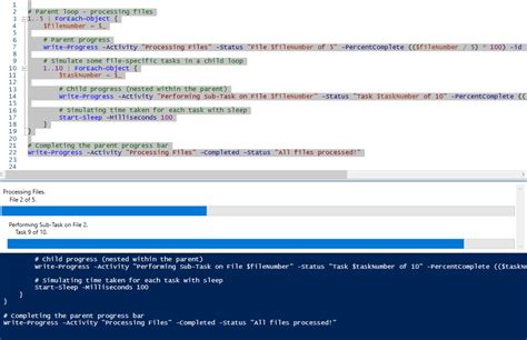 how to show progress bar in powershell with write progress sharepoint diary