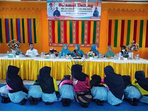 Kunker Pj Ketua TP PKK Kabupaten Aceh Selatan Ke Kecamatan Sawang