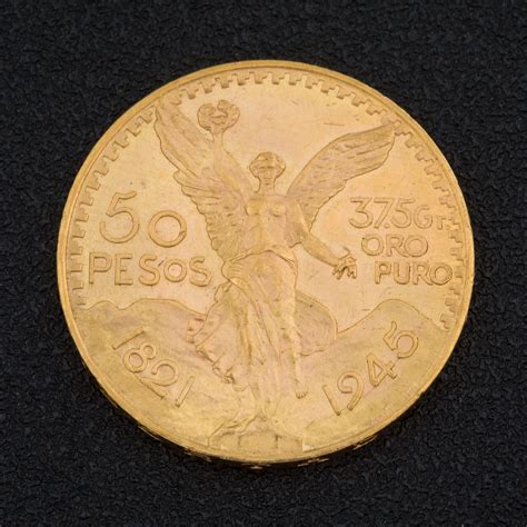 Moneda De 50 Pesos Mexicanos Oro
