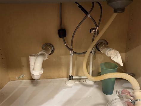 Plumbing How To Install A P Trap With No Offset And Minimal