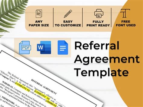 Referral Partner Agreement Template