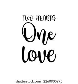 Two Hearts One Love Clipart