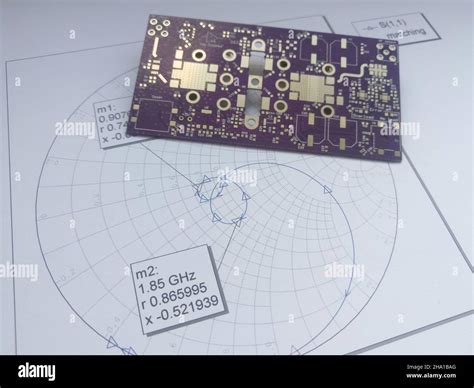 High Power Rf And Microwave Module Purple Gold Plated Printed Circuit