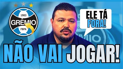 SAIU AGORA ELE NÃO VESTE MAIS A CAMISA DO GREMIO NOTICIAS DO