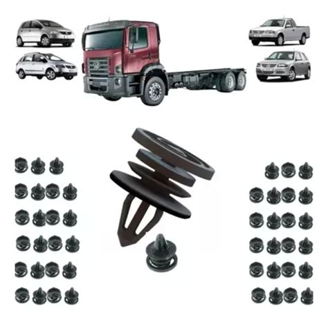 60 Presilha Grampo Forro Porta Vw Cam Constellation Gol Fox