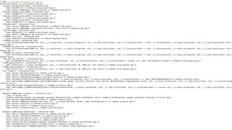 fail to build example `echo c ` and report `undefined symbols for architecture x86 64 ` · issue