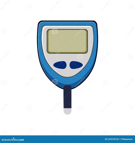 Blood Glucometer Set Cartoon Vector Illustration Cartoondealer