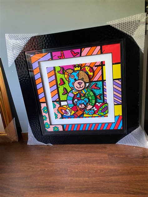 Romero Britto Teddy Teddy 2018 Serigraphy Hobbies Toys Stationery