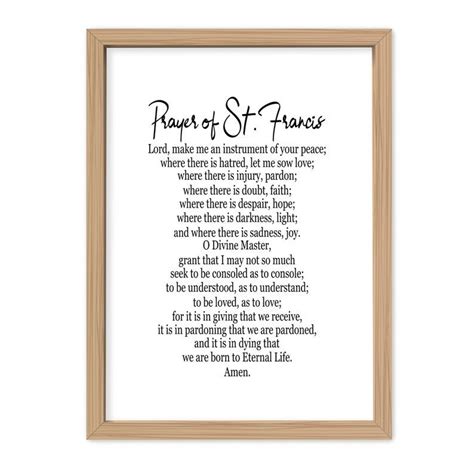 Free Printable Prayer Of St Francis Of Assisi