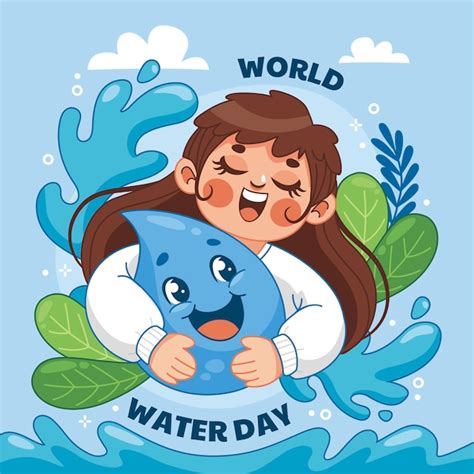 Premium Vector Hand Drawn Illustration For World Water Day Awareness