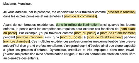 Lettre de motivation pour travailler dans les écoles exemple et
