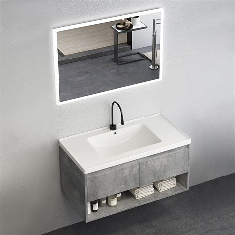 Luxury Modern 24 36 40 Gray Floating Bathroom Vanity Wall Mount