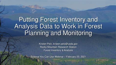 putting forest inventory and analysis data to work in forest planning and monitoring us forest