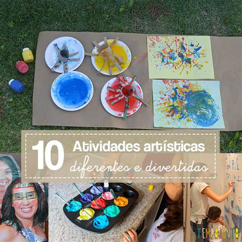 10 maneiras diferentes de fazer arte as crianças Tempojunto