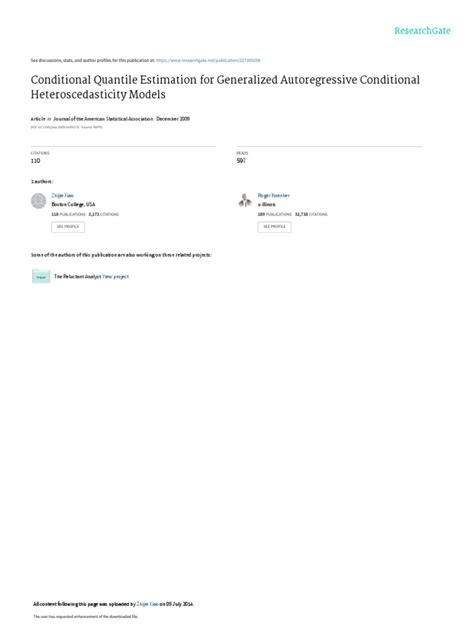 conditional quantile estimation for generalized au pdf regression analysis quantile