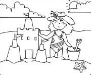 Coloriage plage à imprimer Dessin plage
