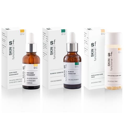 Set Skin Functional Pentru Pete Pigmentare Toner Exfoliant Cu 6 Acid