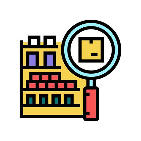 Inventory Management Color Icon Vector Illustration 10328695 Vector Art
