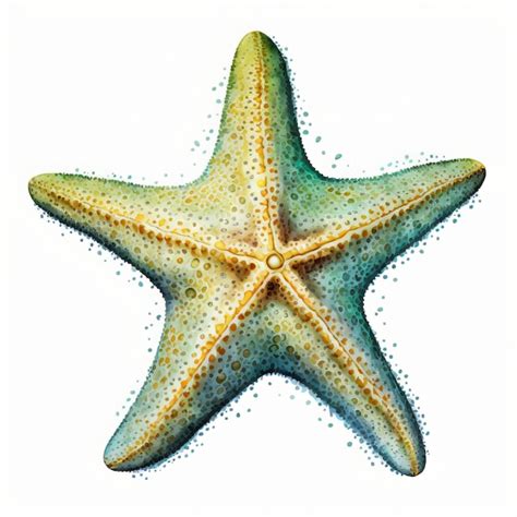 Aquarela Clipart De Estrela Do Mar Foto Premium