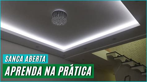 Passo A Passo Completo Como Fazer Sanca Aberta De Gesso Em Drywall Aula