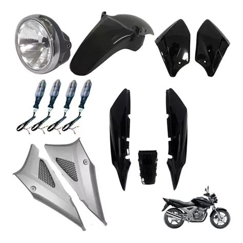 Carenagem Aba Tanque Paralama Rabeta Cbx Twister Preto