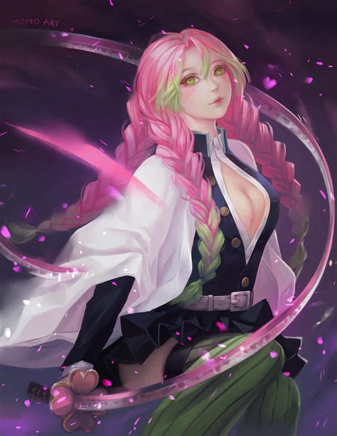 Mitsuri Kanroji Kimetsu No Yaiba Wallpapers Wallpaper Cave
