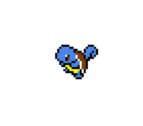 Gen Starter Pokemon Squirtle Pixel Art