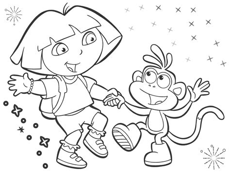 Desenho Para Colorir Dora Aventureira Ver E Fazer