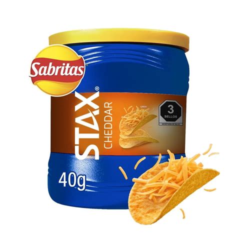 Papas Sabritas Stax Queso Cheddar 40 G Walmart