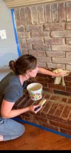 Our Brick Fireplace Makeover Diy Ideas Our Blue Ridge House