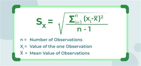 variance and standard deviation definition formula and examples