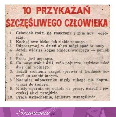 Szamponik Pl Przykaza Szcz Liwego Cz Owieka