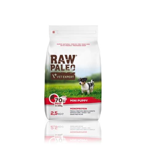 VetExpert Raw Paleo Puppy Mini Beef 2 5kg RAW PALEO Sklep EMPIK