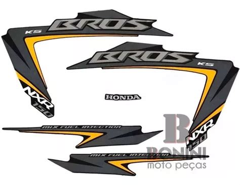 Kit Faixa Jogo Adesivo Bros Nxr 150 Mix Ks Preta 2012 MercadoLivre
