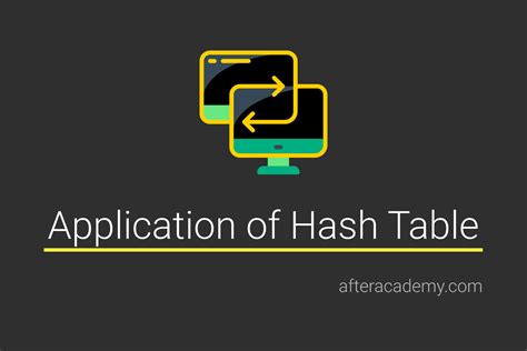 applications of hash table