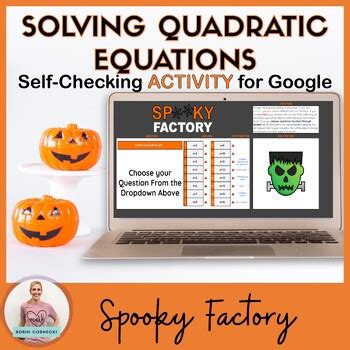 Solving Quadratic Equations Digital Printable Activity TPT