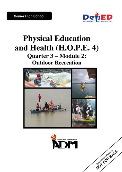 Physical Education And Health H O P E Quarter 3 Module 2 Outdoor