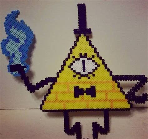 Bill Cipher Gravity Falls Perler Beads By Saphera Art Diy Perler