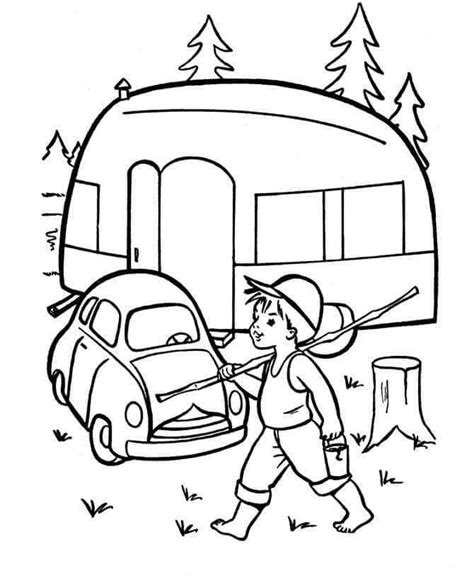 7 Camping Coloring Pages Pdf For You Yweqdax