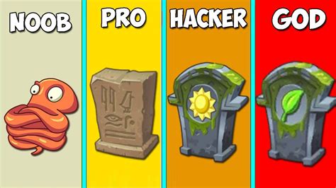 40 FREE Plants Vs Team Gravestones NOOB PRO HACKER Who Will Win
