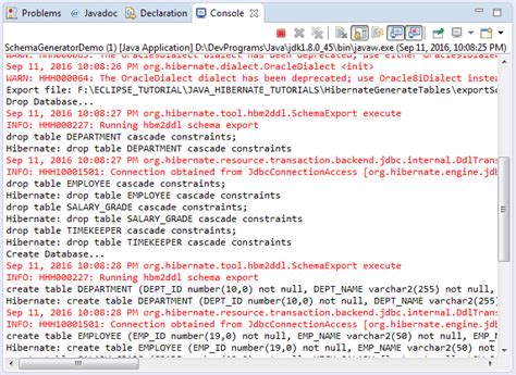 Generate Tables From Entity Classes In Hibernate O7planning Org